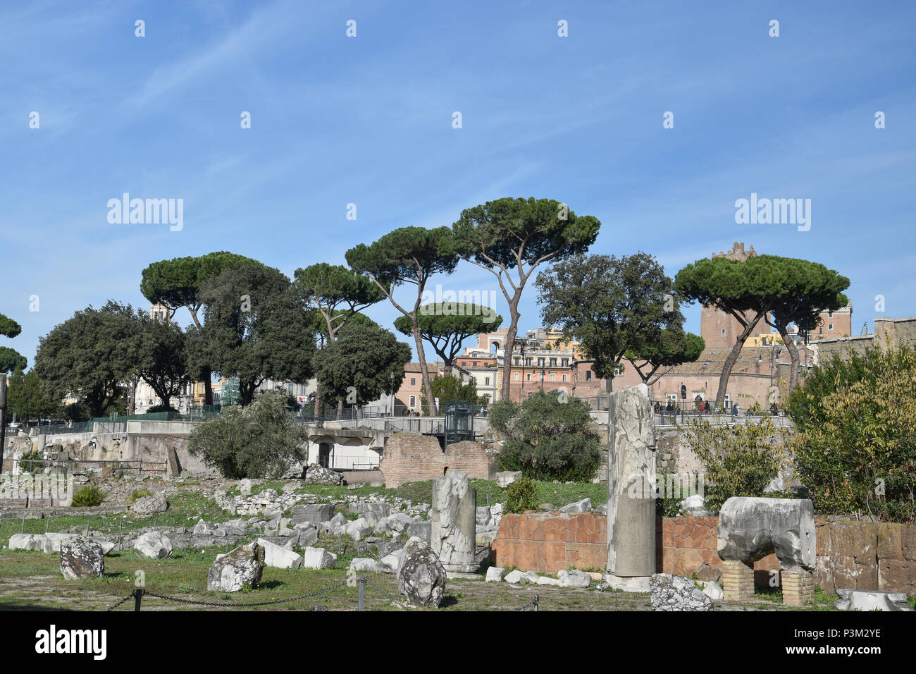 Ruins of the Basilica Emilia in the Roman Forum, Rome, Italy Stock ...