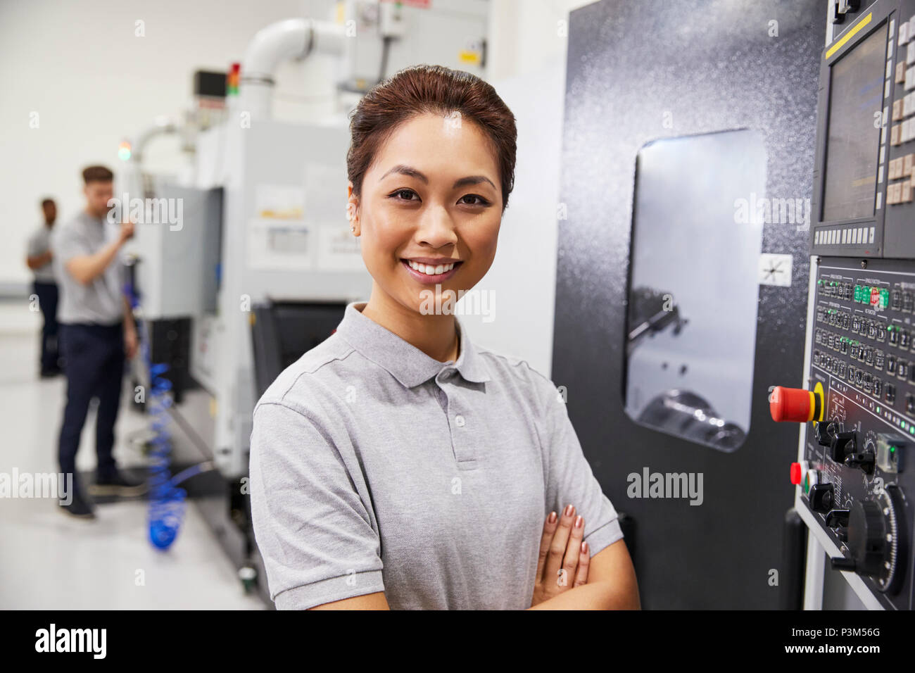 Female engineer front view hi-res stock photography and images - Alamy