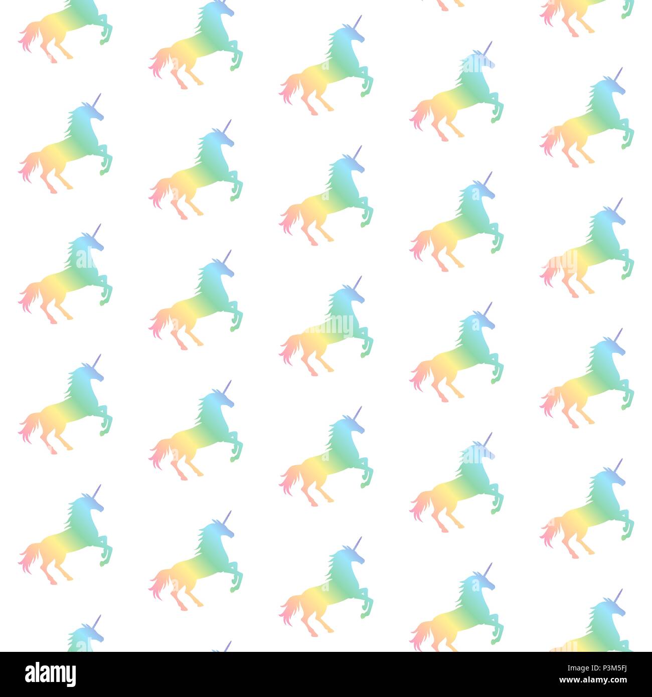 Unicorns pattern Cut Out Stock Images & Pictures - Alamy