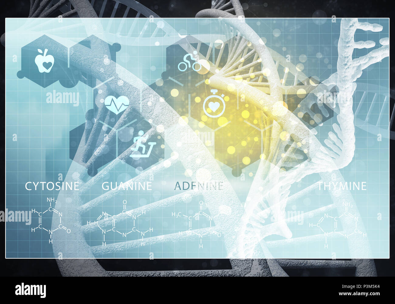 Medicine user interface Stock Photo - Alamy