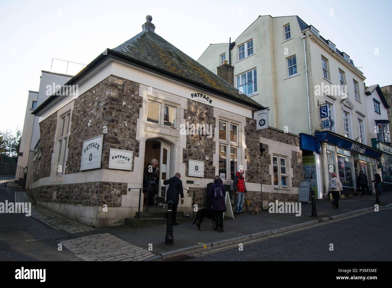 Lyme Regis England Fat face clothes shop stone building Fatface FATFACE ...