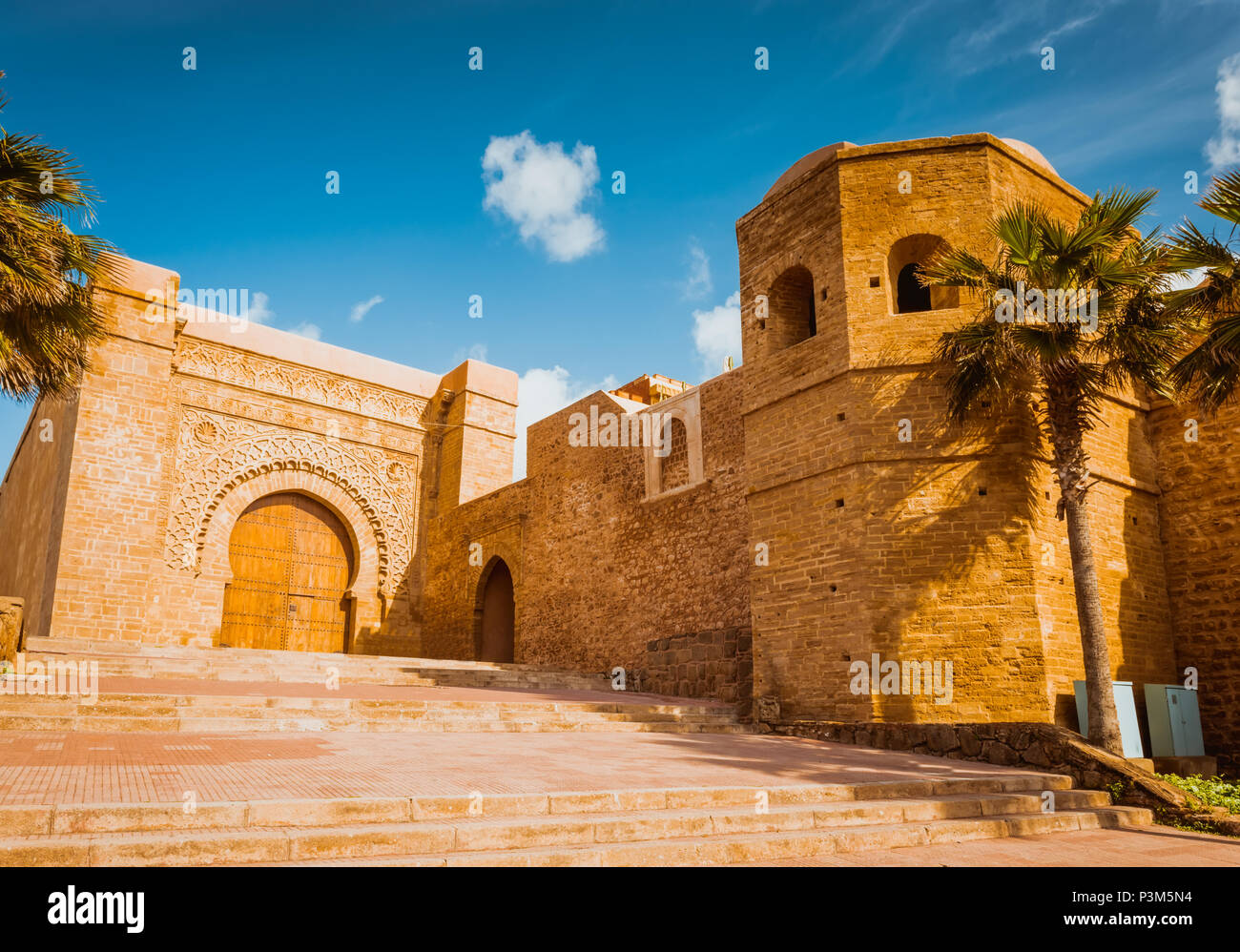 Kasbah of Udayas fortress in Rabat Morocco Stock Photo - Alamy