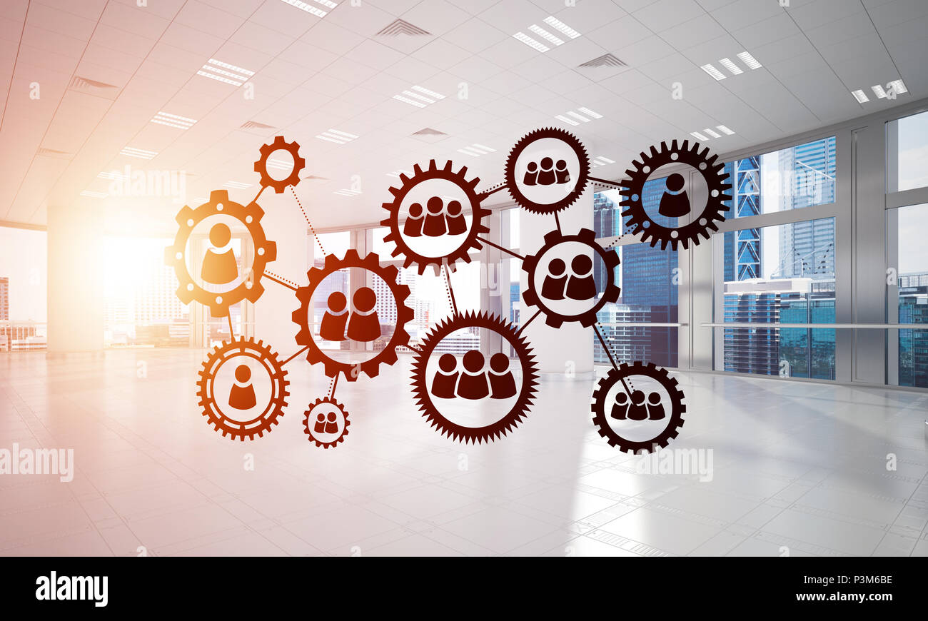 Networking and wireless connection as concept for effective modern ...