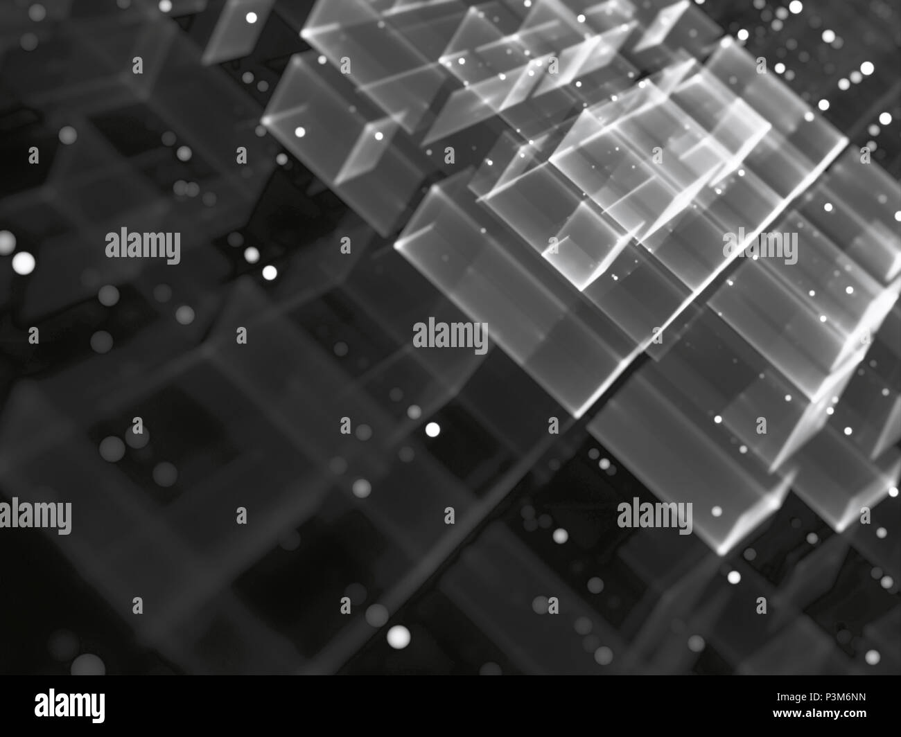Blurred monochrome background - abstract computer-generated image ...