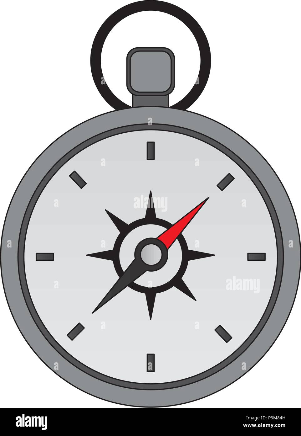 travel compass equipment instrument image Stock Vector Image & Art - Alamy