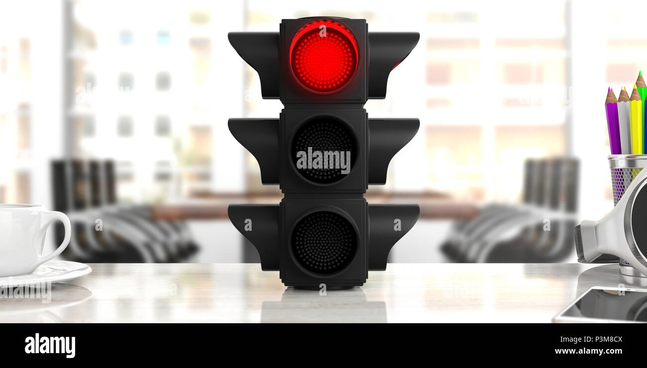 Red Stoplight Clipart