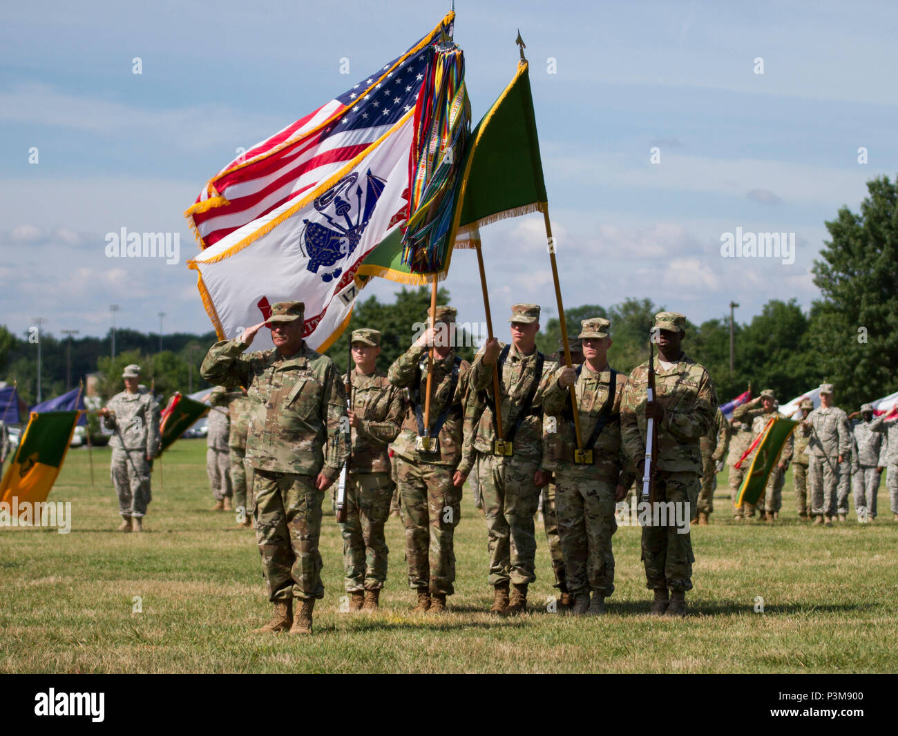 Col. David W. Dinenna (left), the training and operations assistant ...