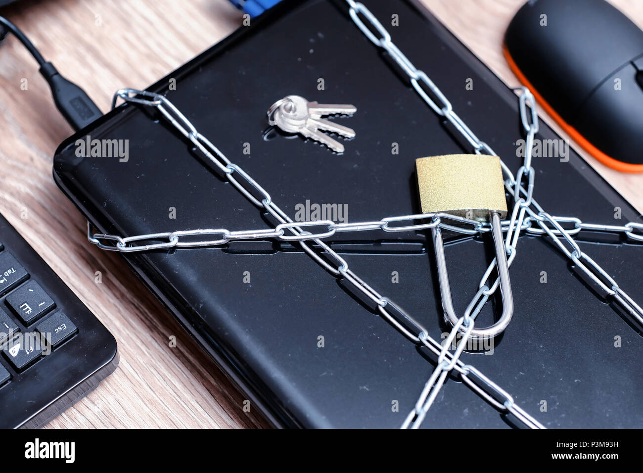 World Day without internet items of computer equipment Stock Photo - Alamy