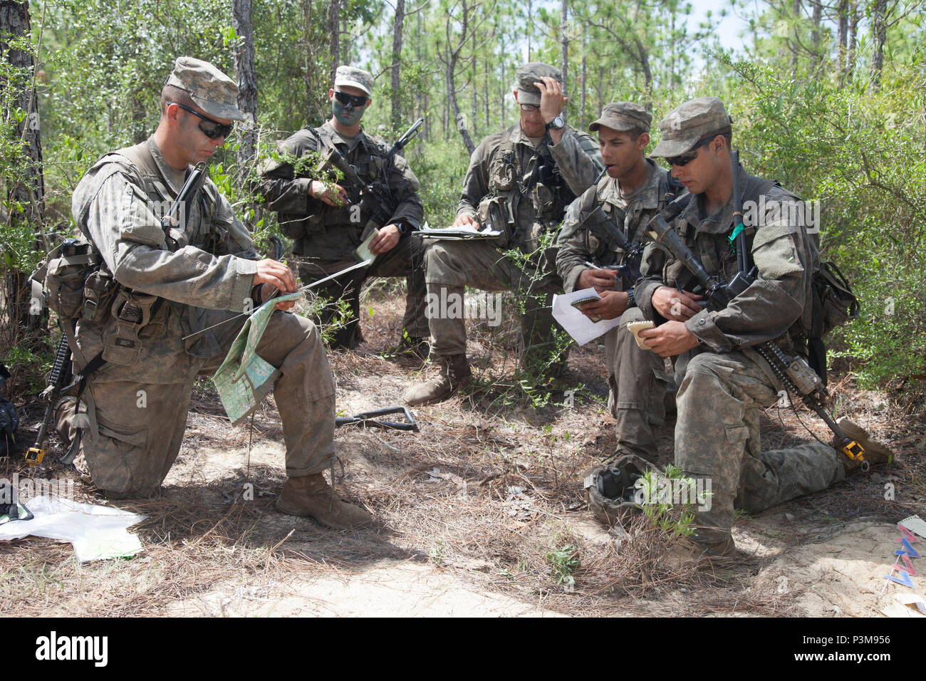 A U.S. Army Ranger student, assigned to the Airborne and Ranger ...