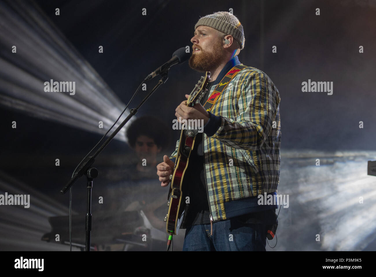 Scottish singer-songwriter Tom Walker performing at The Biggest Weekend ...