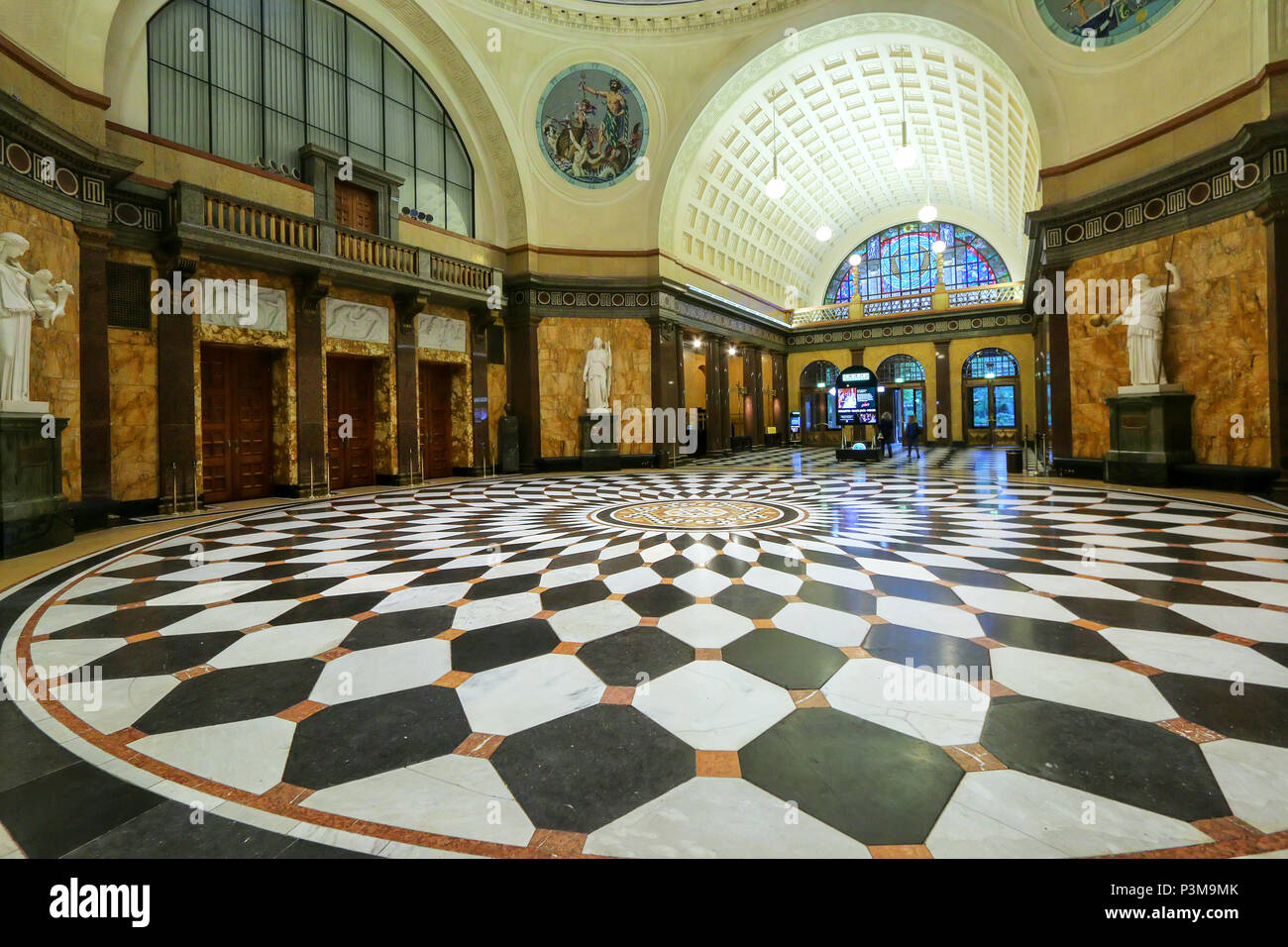 Interior of Kurhaus in Wiesbaden, Hesse, Germany. Wiesbaden is one of ...
