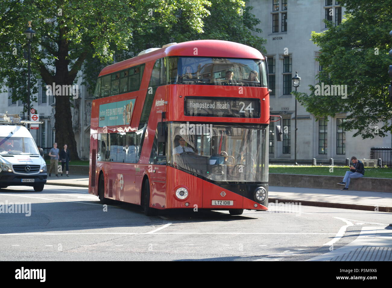 Iconic London red double decker bus, London, United Kingdom Stock Photo ...