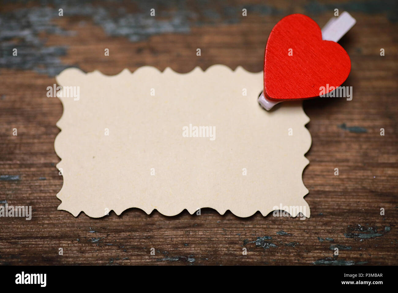 white sheet of paper love notes and heart shape Stock Photo - Alamy