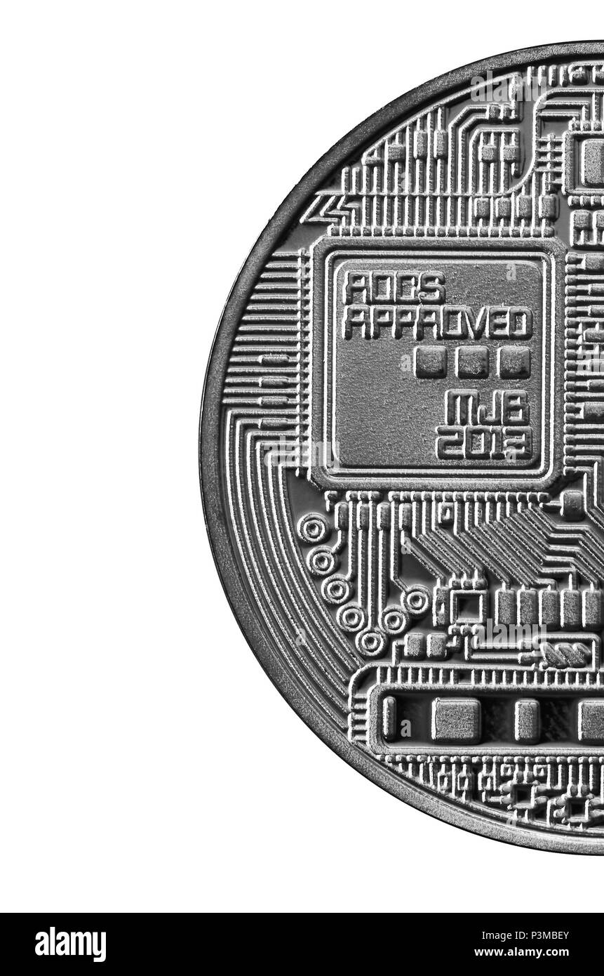 Bitcoin. Physical bit coin. Digital currency. Cryptocurrency mining ...