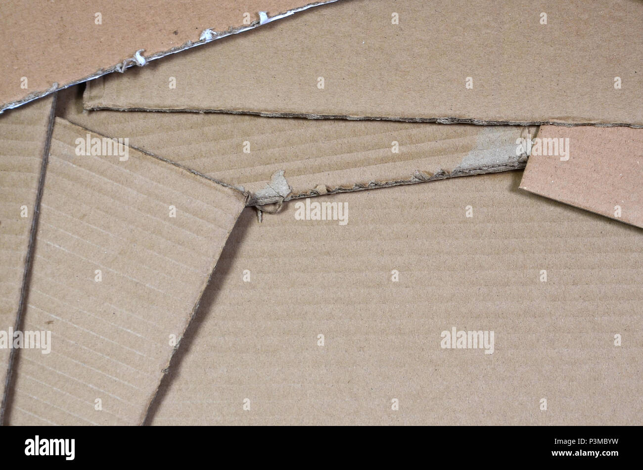 Background of paper textures piled ready to recycle. A pack of old ...