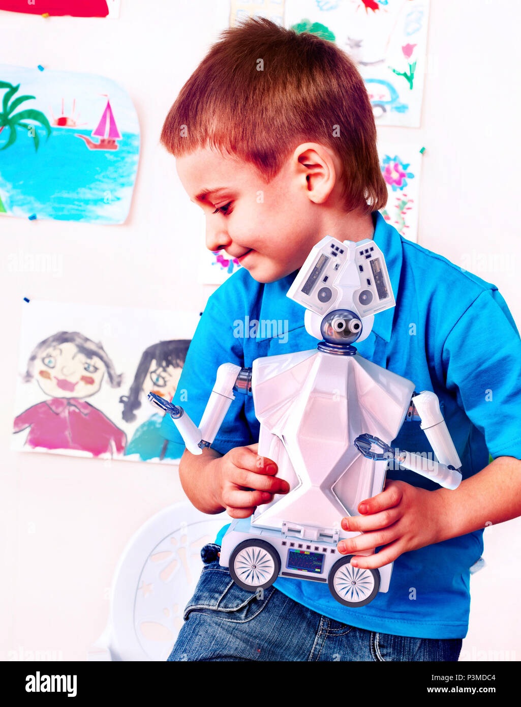 Computer in kindergarten classroom hi-res stock photography and images ...