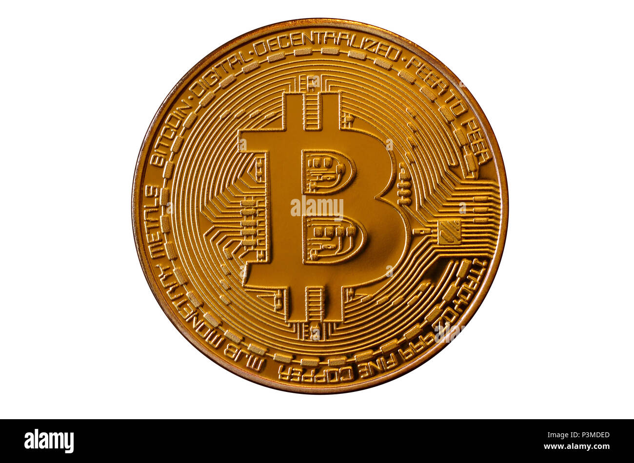 Bitcoin. Physical bit coin. Digital currency. Cryptocurrency mining ...