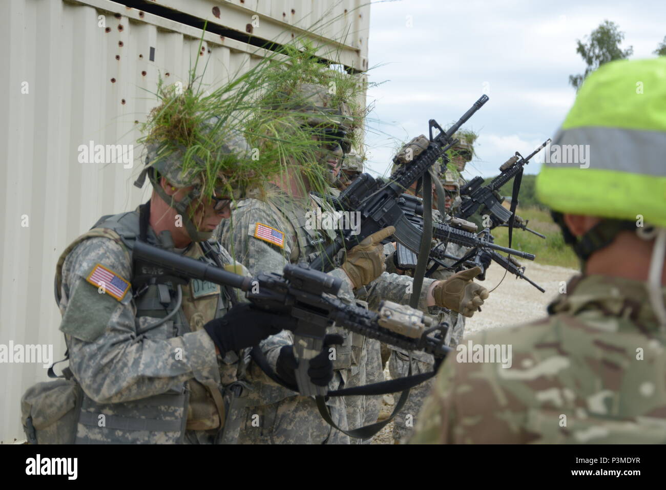 U.S. Military Academy cadets prepare to assault numerous targets as ...