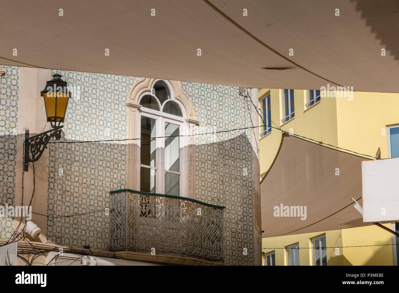 Faro, Portugal - May 1, 2018: Detail of architecture of the streets of ...