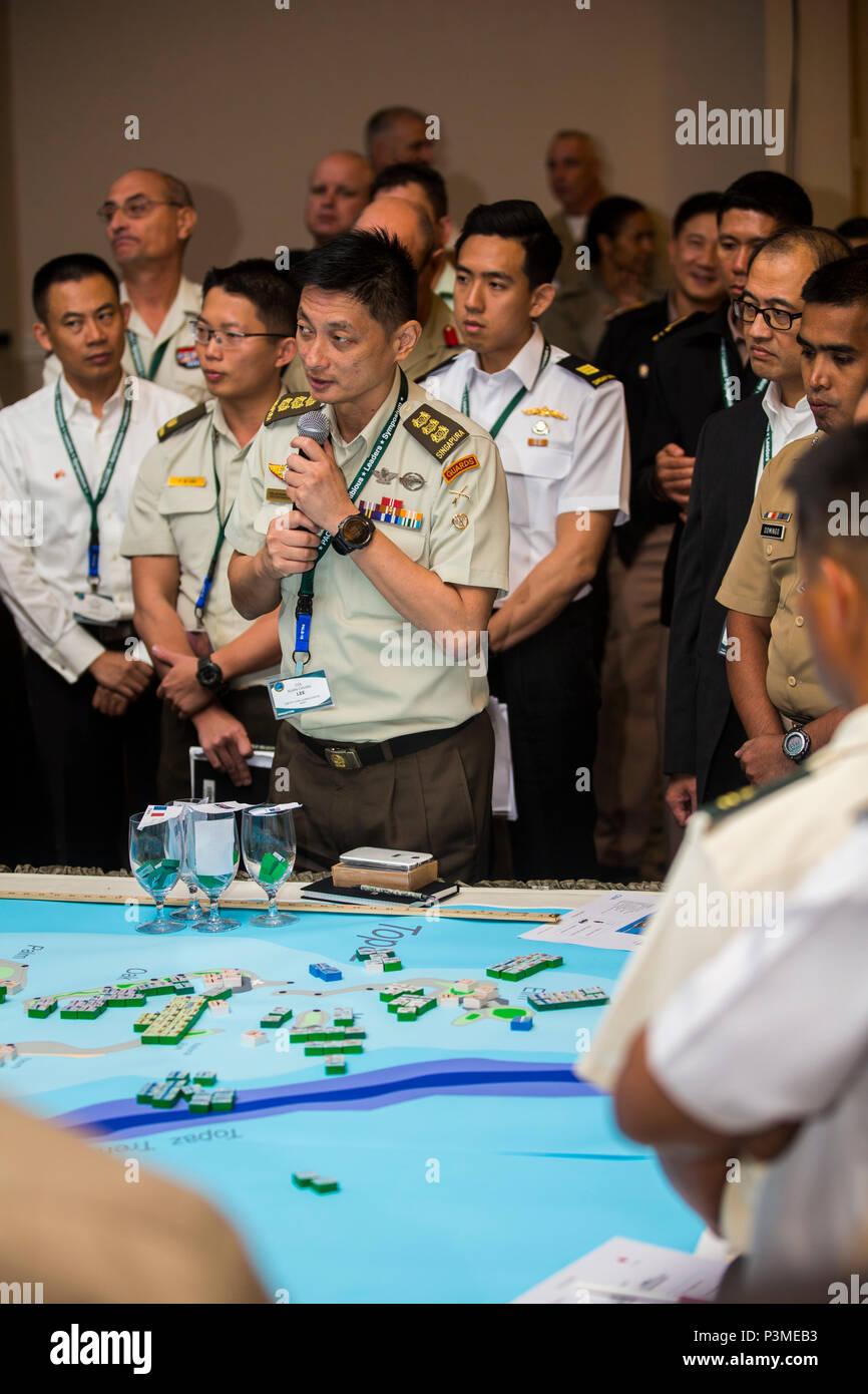 Singapore Armed Forces Col. Lee Kuan Chung, deputy chief guards officer ...