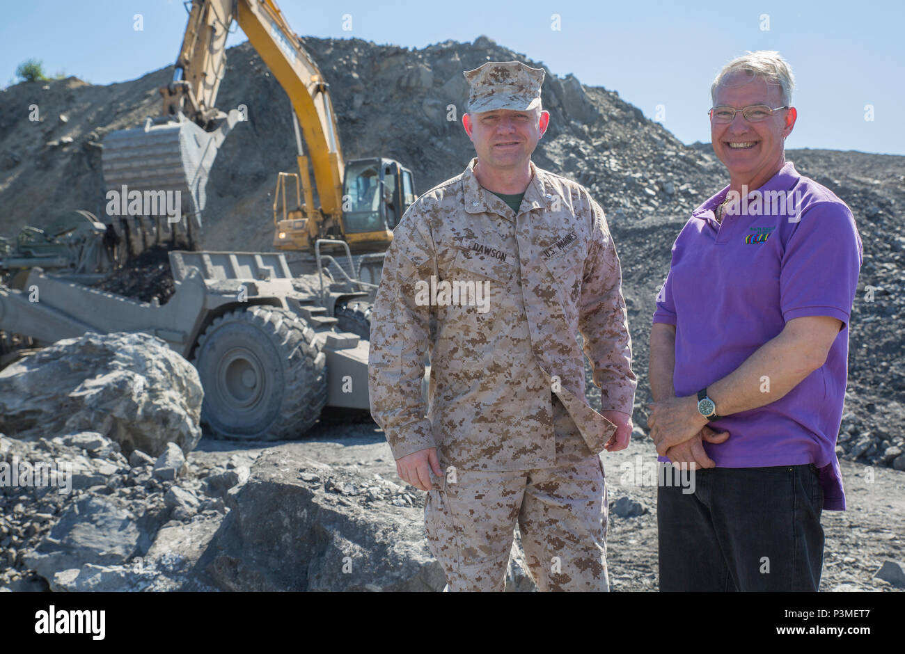 Lt. Col. Vincent C. Dawson, commanding officer of Marine Wing Support ...