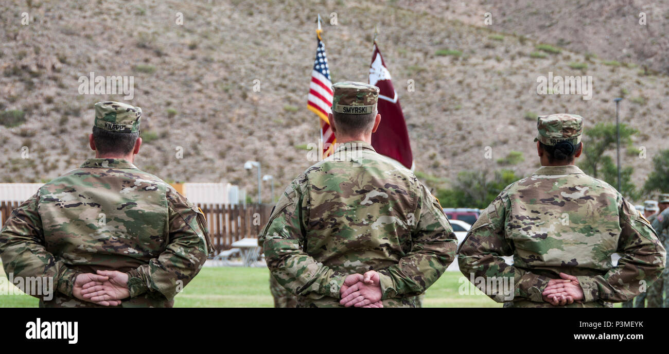 (From left) Lt. Col. Steven Knapp, incoming commander, Troop Command ...