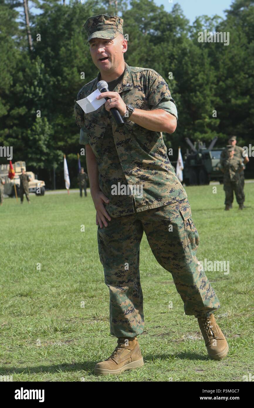 U.S. Marine Corps Lt. Col. Kenneth G. Lee speaks during the 2nd ...