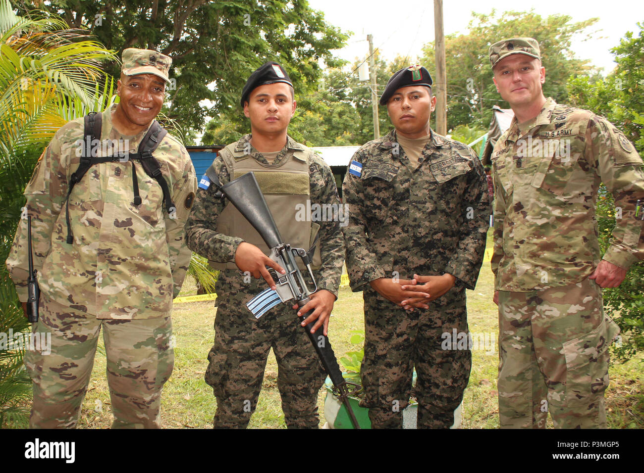 U.S. Army Sergeant Major Archie Smith (far left), Joint Task Force ...