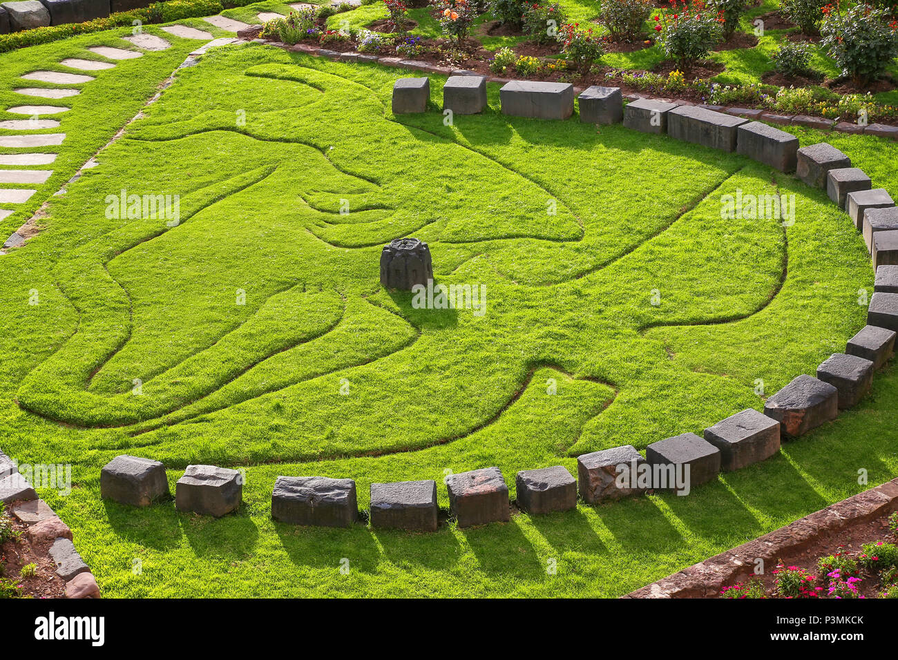Koricancha complex in Cusco, Peru. Koricancha was the most important ...