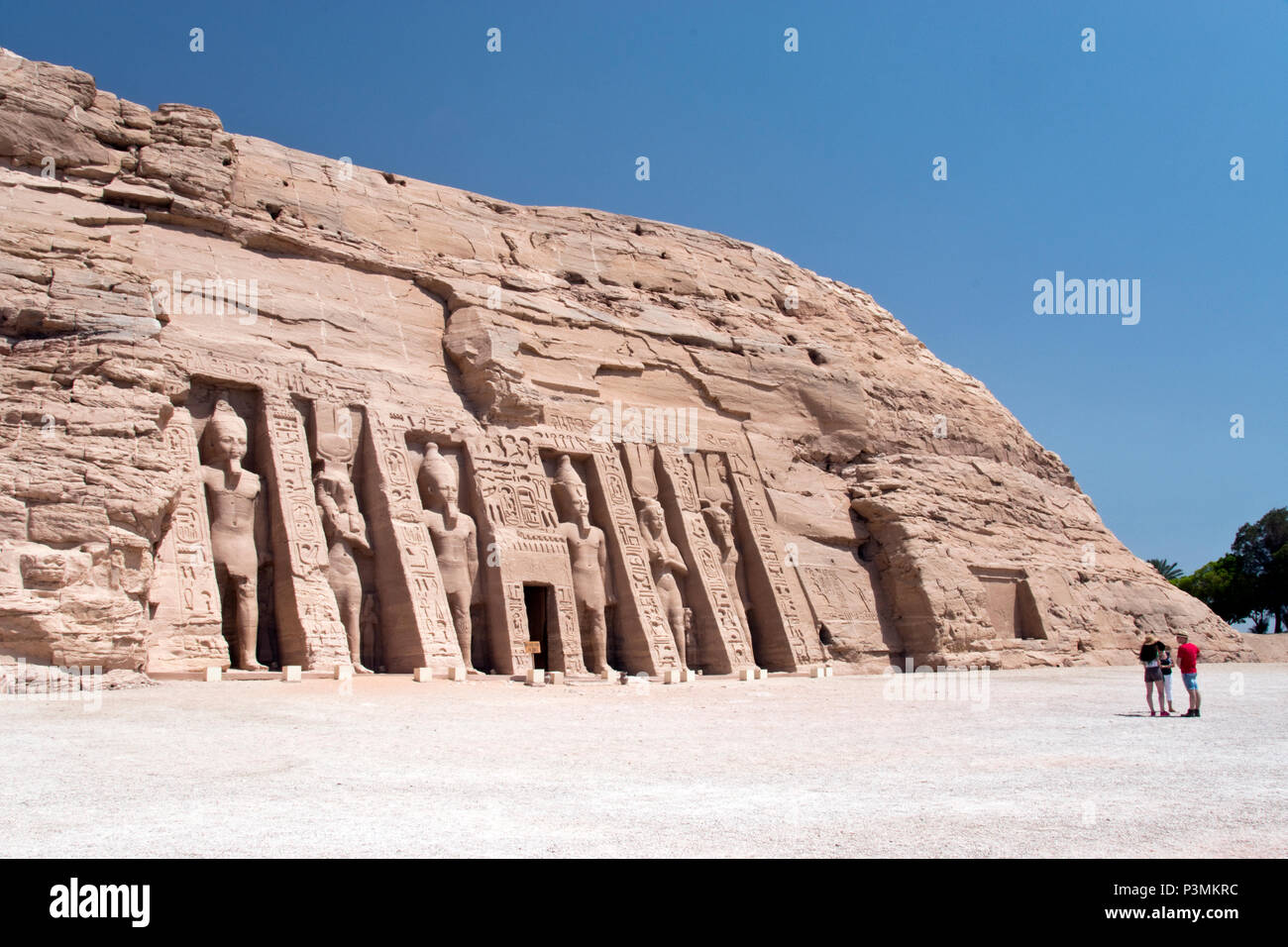 The temple of Hathor and Nefertari, dedicated to the goddess Hathor and ...