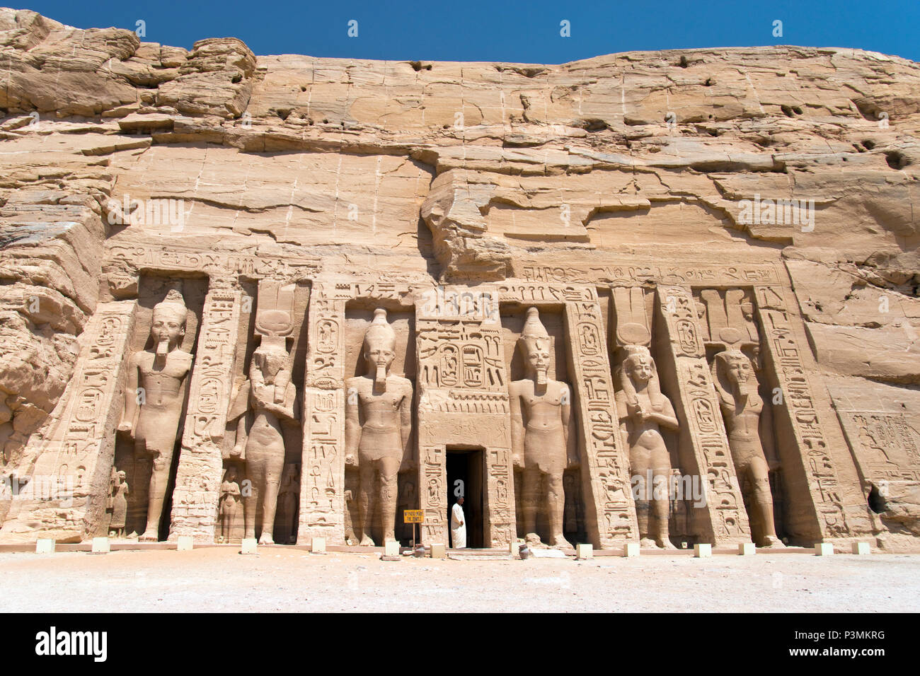 The temple of Hathor and Nefertari, dedicated to the goddess Hathor and ...
