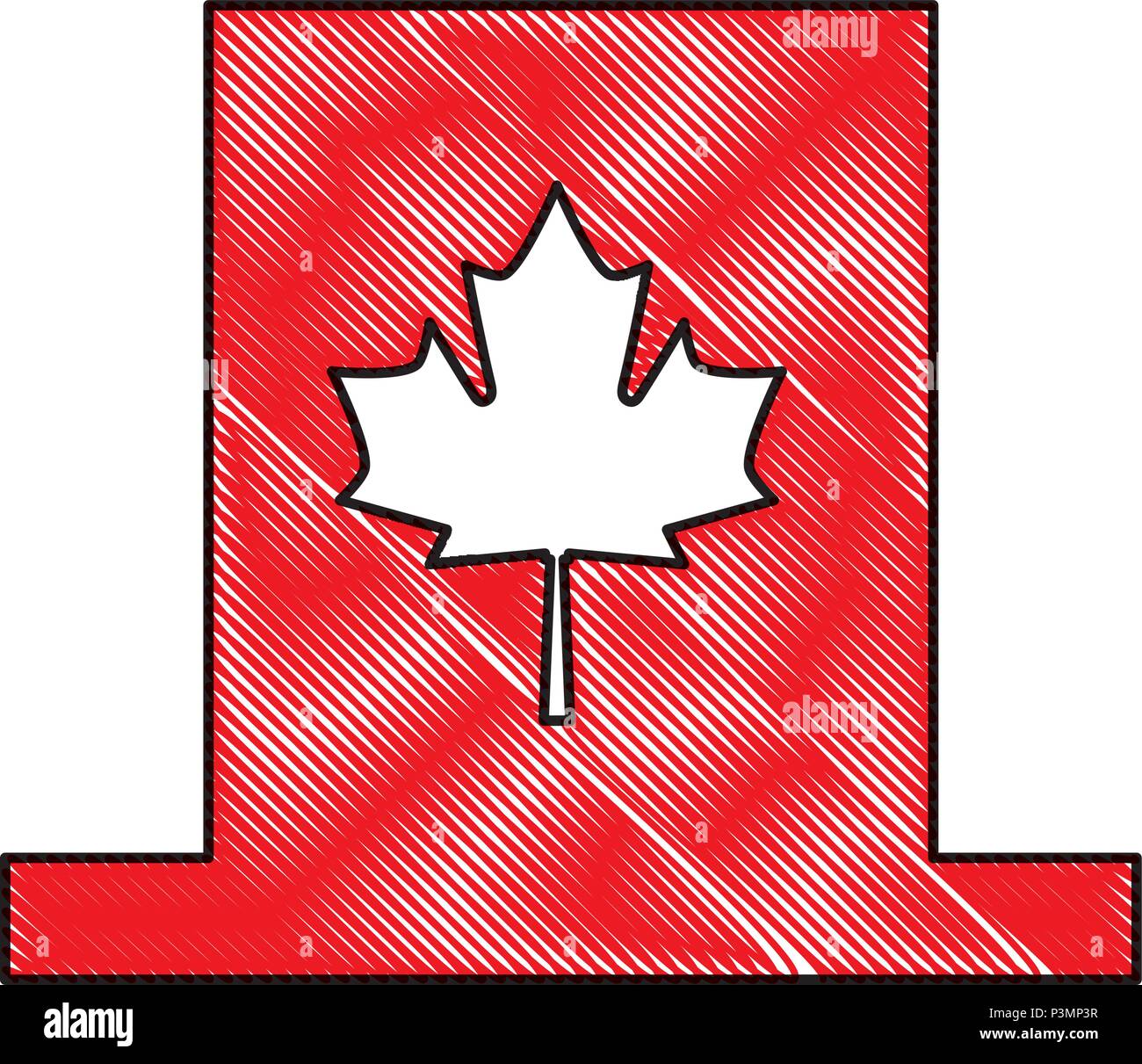 canadian celebration hat isolated icon vector illustration design Stock ...