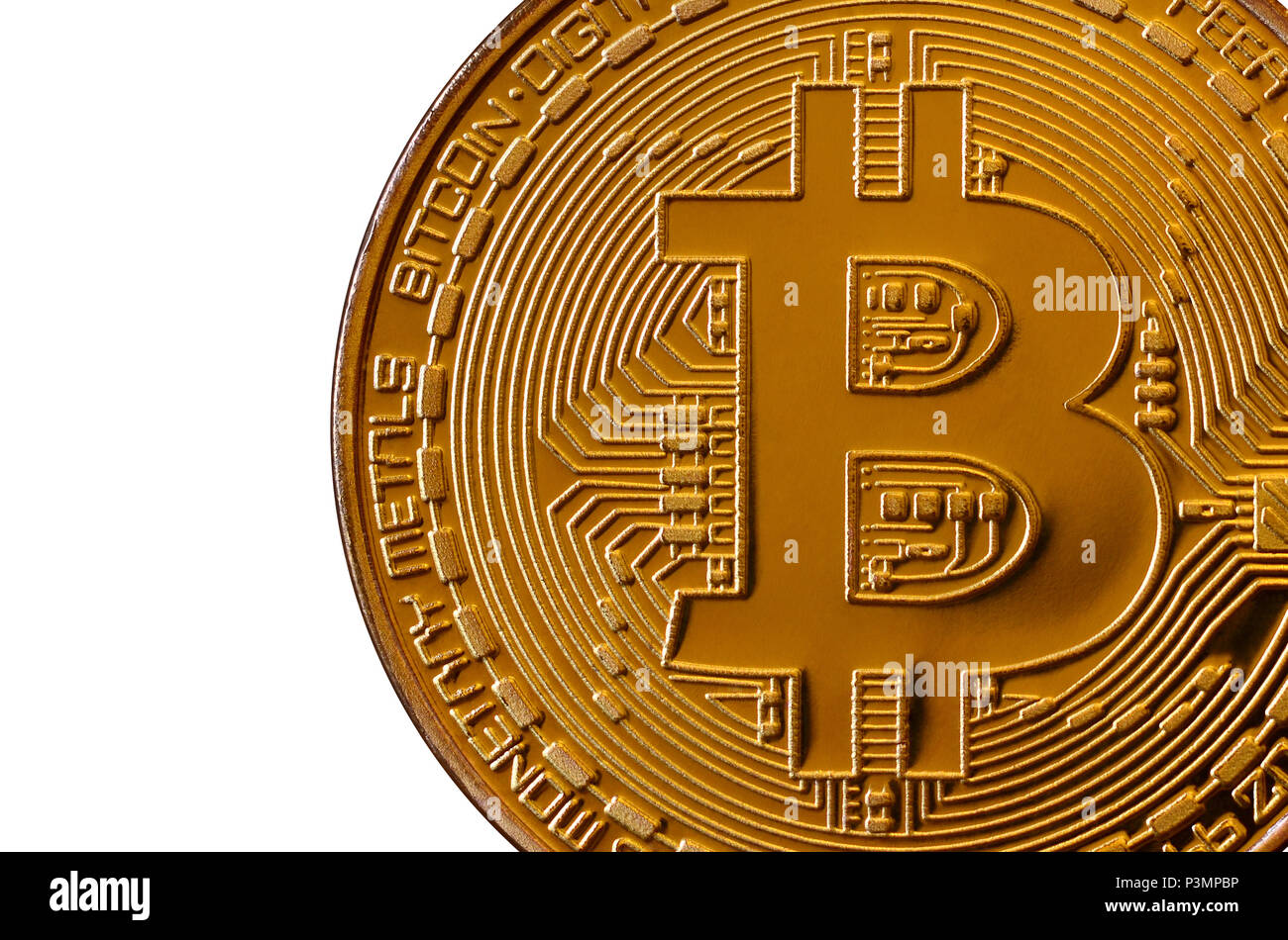 Bitcoin. Physical bit coin. Digital currency. Cryptocurrency mining ...