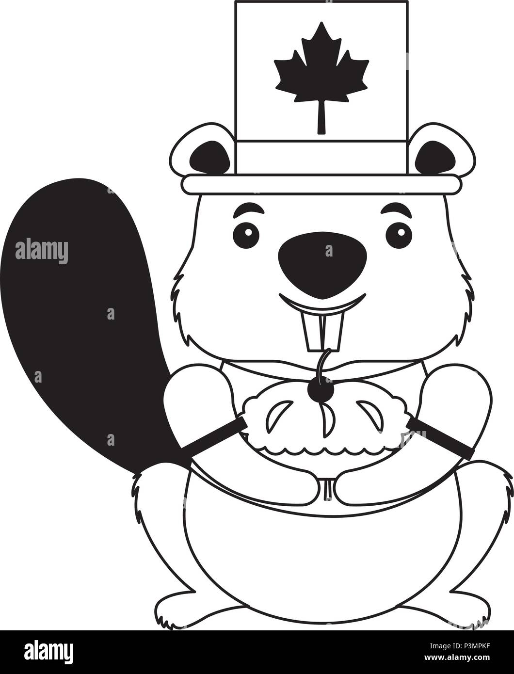 beaver of canada isolated icon vector illustration design Stock Vector ...