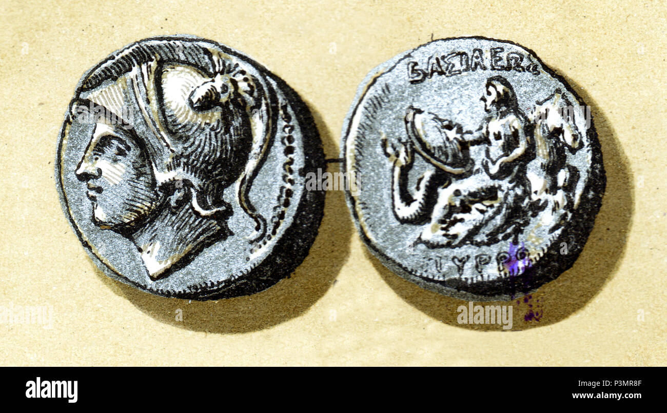 Ancient Greek coin Stock Photo - Alamy