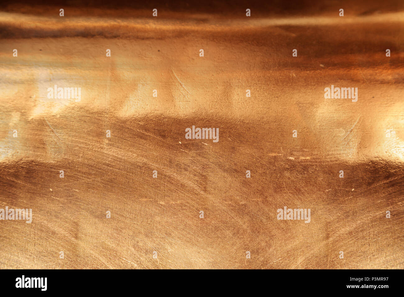 Scratched texture copper plating background close-up Stock Photo - Alamy