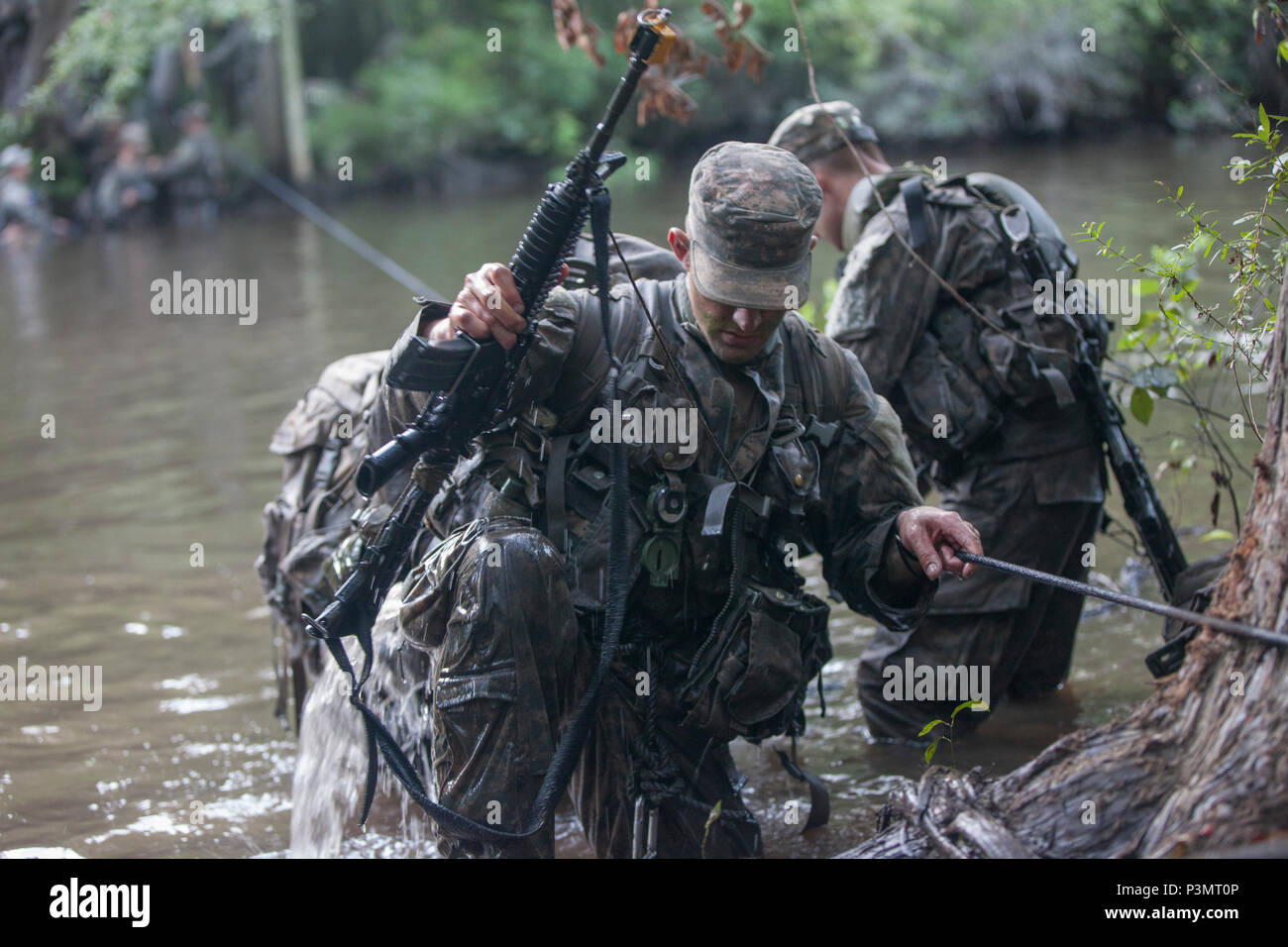 A U.S. Army Ranger student, assigned to the Airborne and Ranger ...