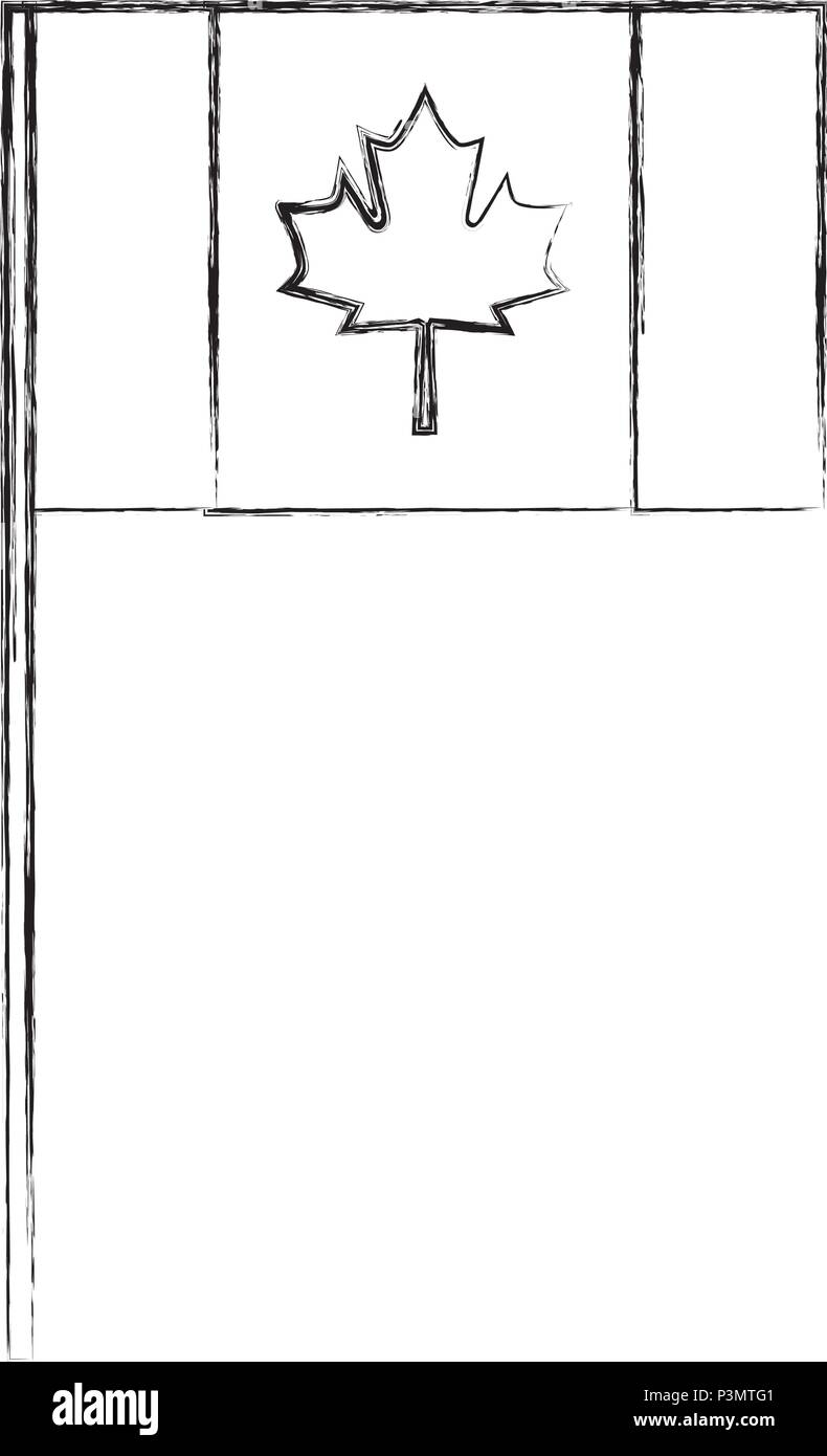 canada day canadian flag in stand vector illustration Stock Vector ...