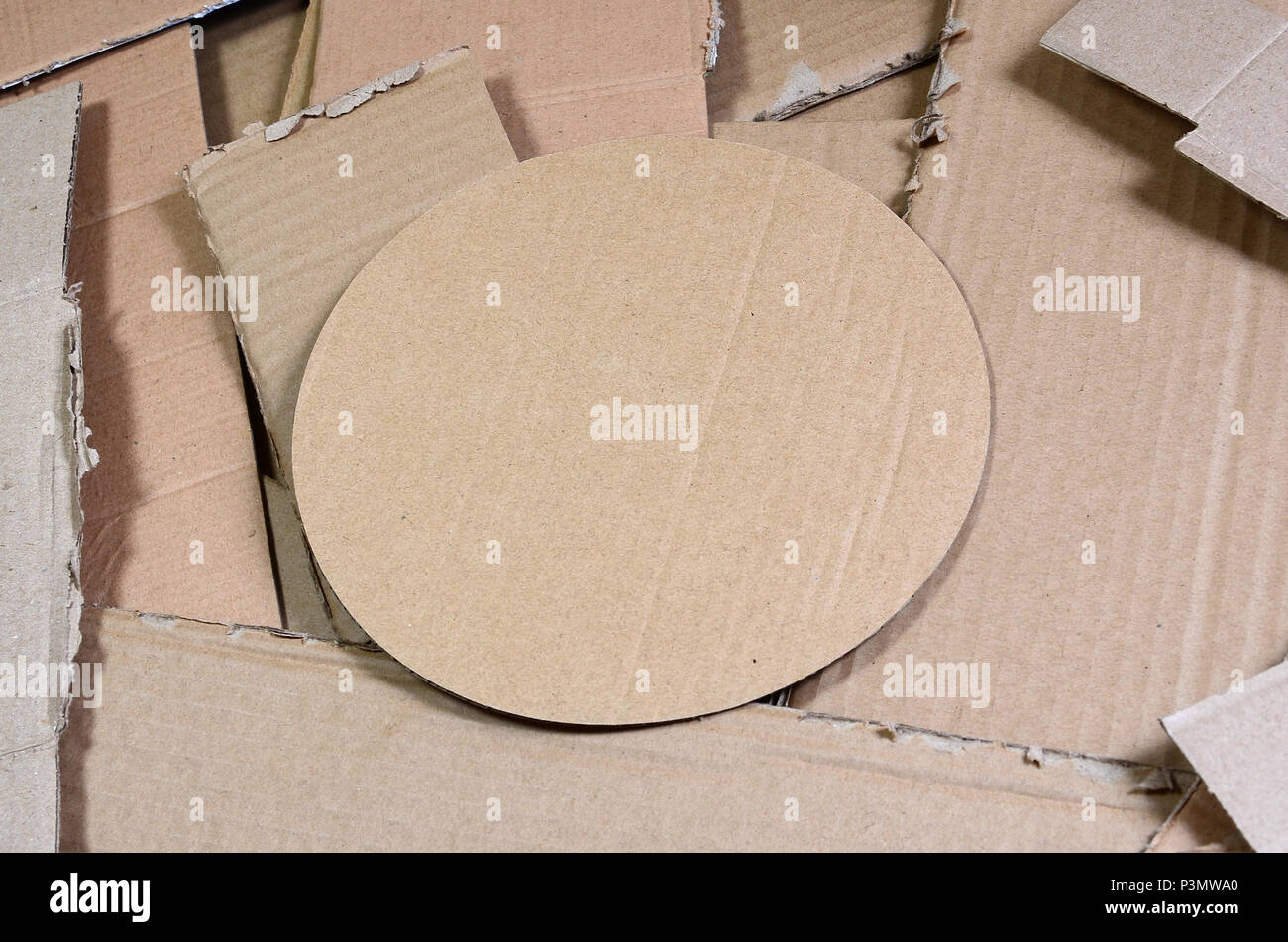 Background of paper textures piled ready to recycle. A pack of old ...