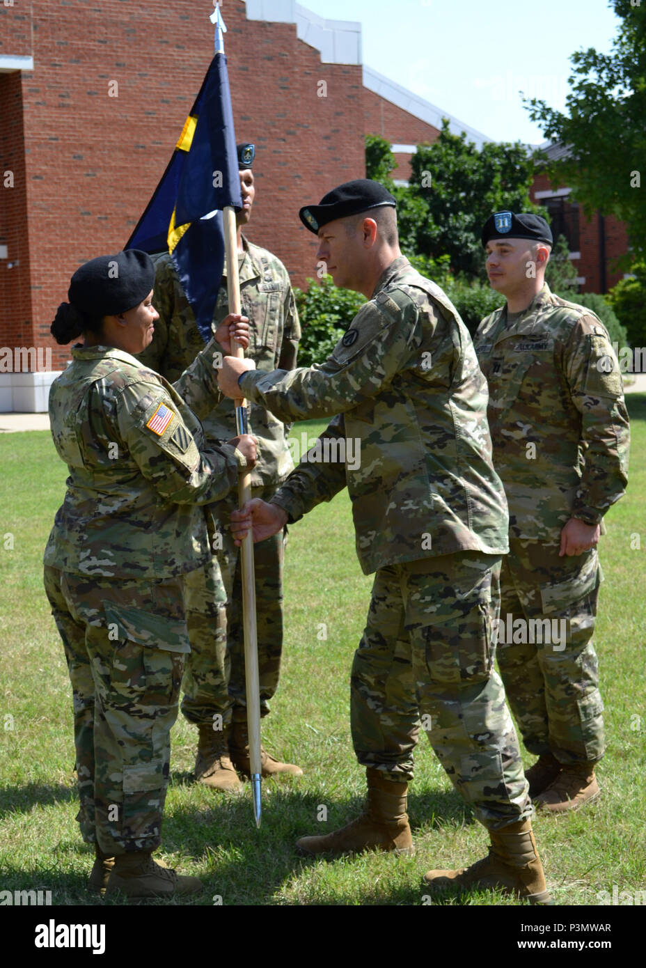 Capt. Cherry M. Black (left) assumed command of the Military Surface ...