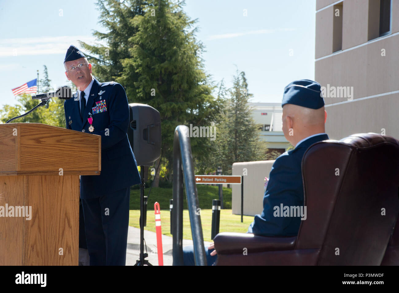 U.S. Air Force Col. Rawson Wood, outgoing commander, 60th Medical Group ...
