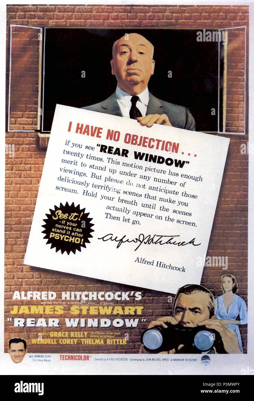 Original Film Title: REAR WINDOW. English Title: REAR WINDOW. Film ...