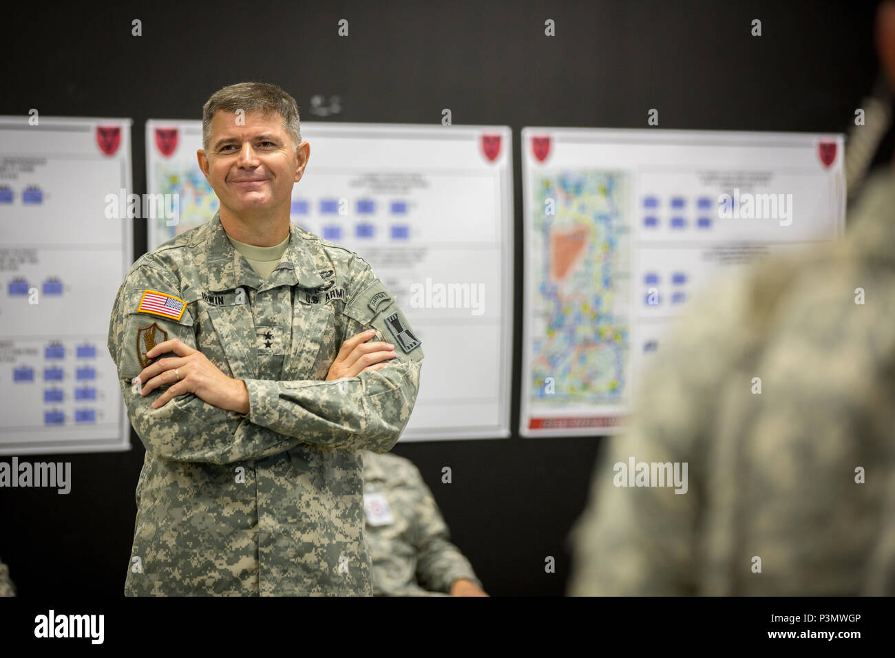 U.S. Army Maj. Gen. Lewis Irwin, Commanding General of the 416th ...
