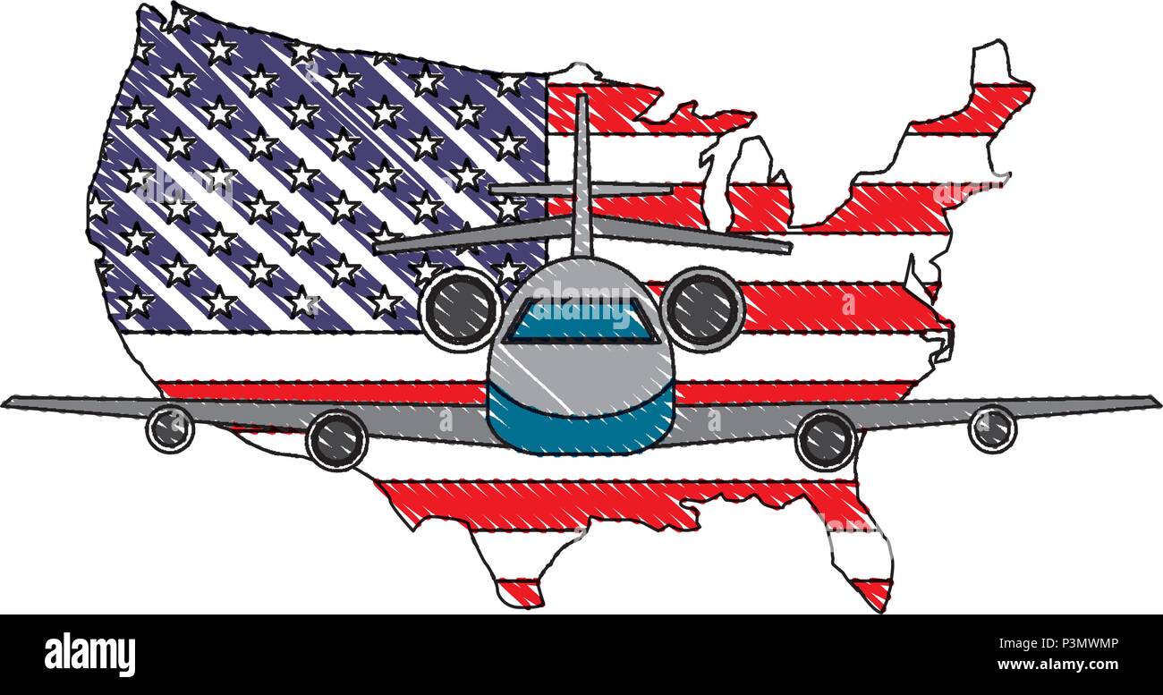 Plane flying america usa Cut Out Stock Images & Pictures - Alamy