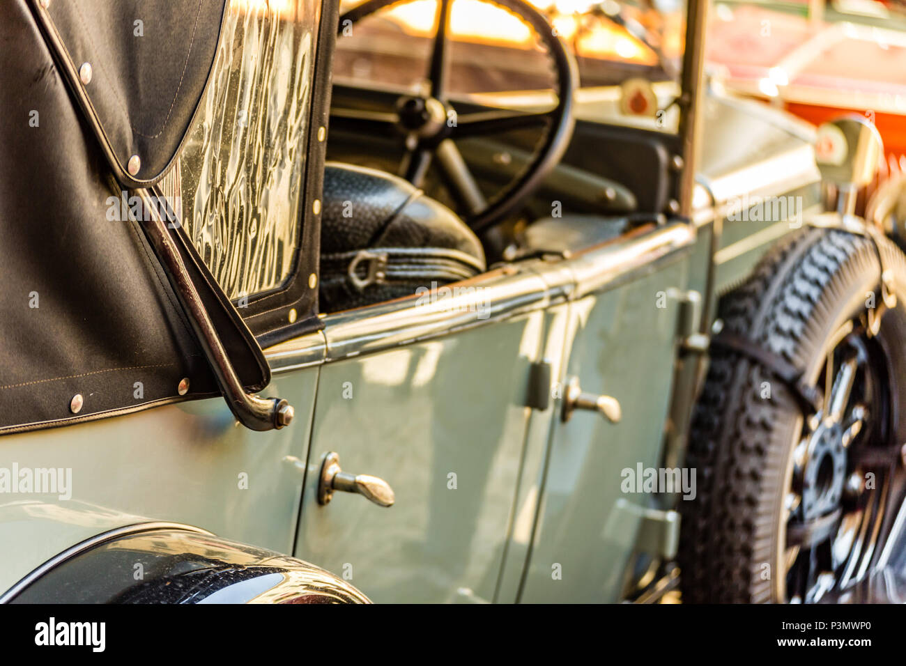 Design of vintage car body Stock Photo - Alamy