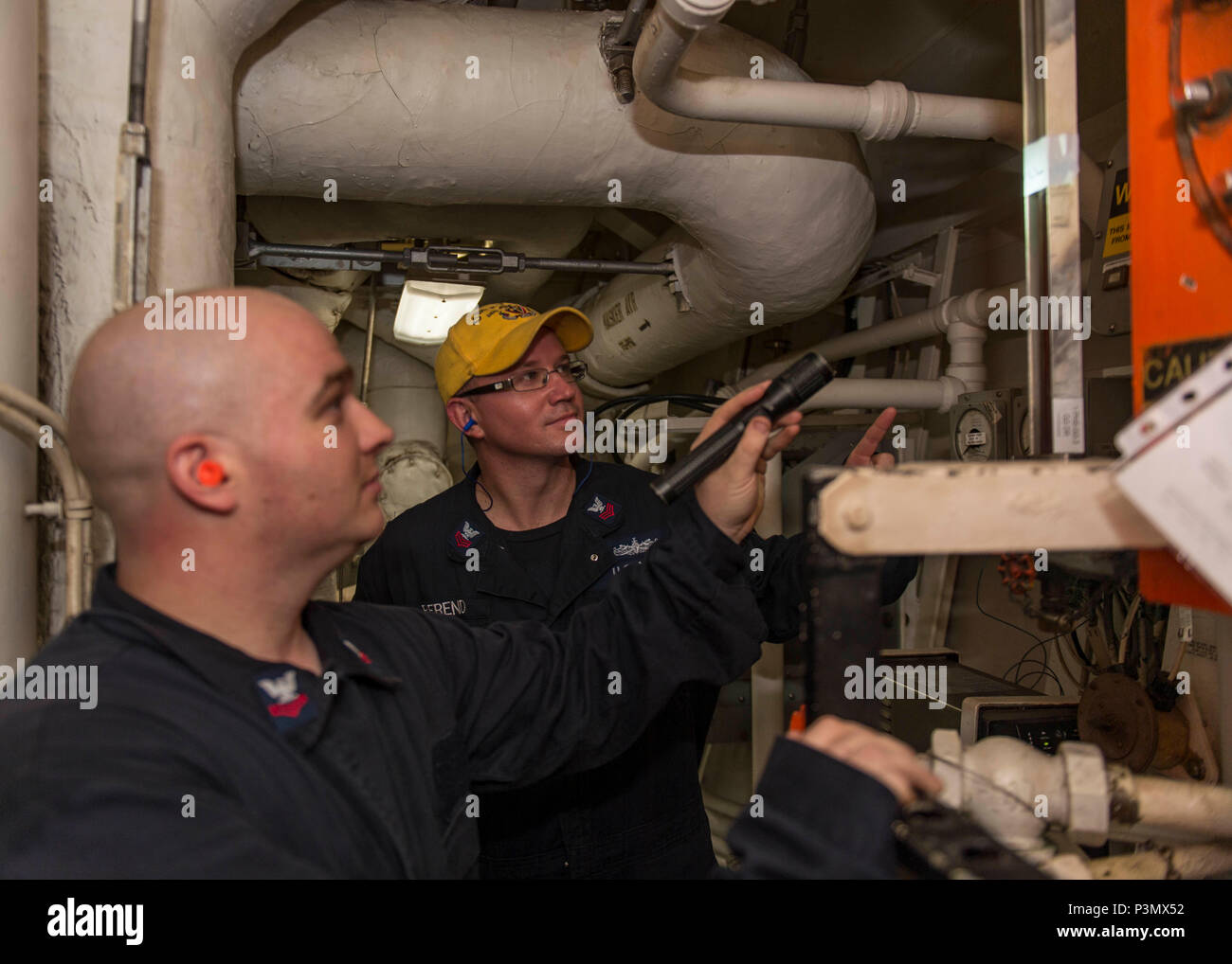 160705-N-GP524-215 ARABIAN GULF (July 5, 2016) Machinery Repairman 2nd ...