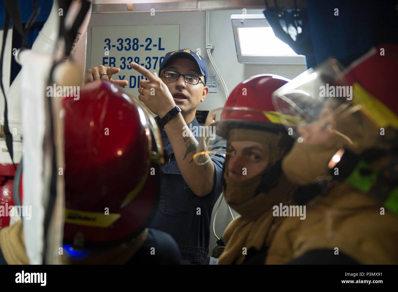160708-N-FQ994-105 MEDITERRANEAN SEA (July 8, 2016) Chief Damage ...
