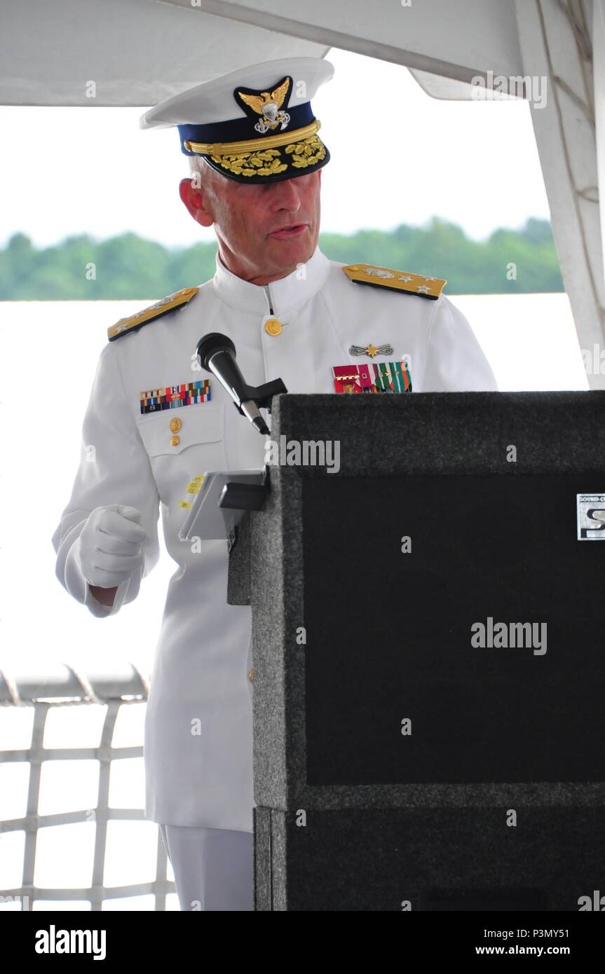 Coast Guard Vice Adm. William "Dean" Lee, Atlantic Area commander ...