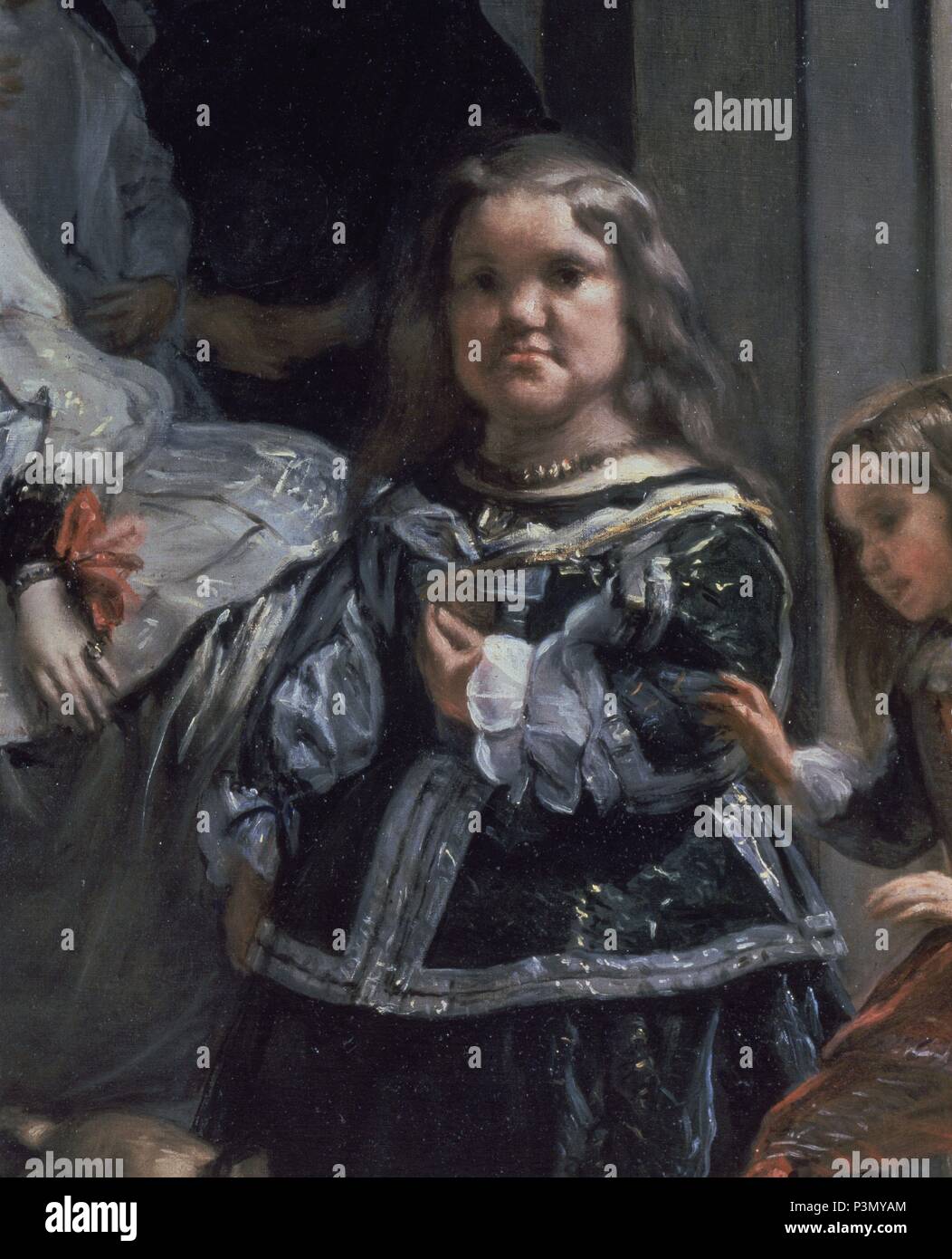 LA ENANA MARIBARBOLA - DETALLE DE LAS MENINAS O LA FAMILIA DE FELIPE IV ...