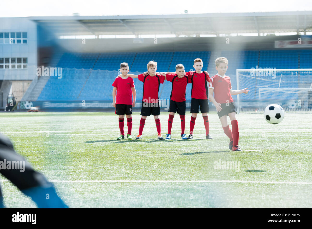 Football match row hi-res stock photography and images - Alamy